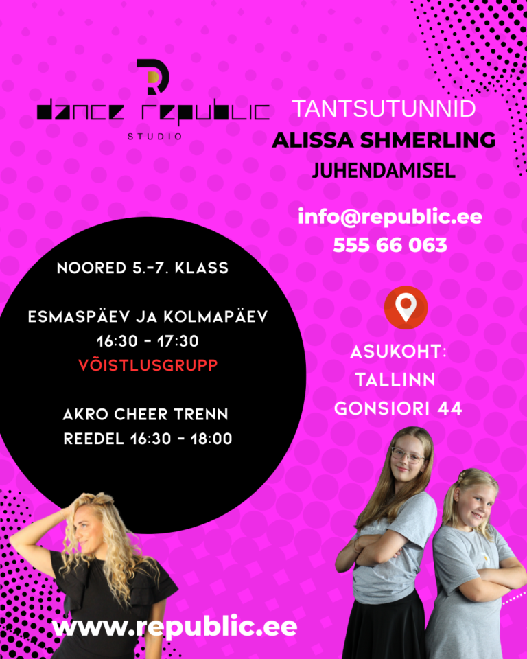 TUNNIPLAAN - Dance Republic Tantsukool